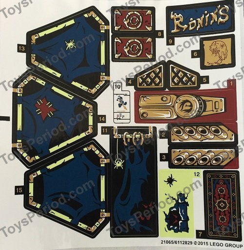 LEGO Sets with Part 70732stk01a Sticker Sheet for Set 70732 ...