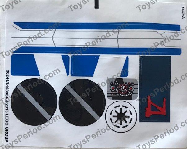 LEGO Sets with Part 75087stk01b Sticker Sheet for Set 75087 - North ...