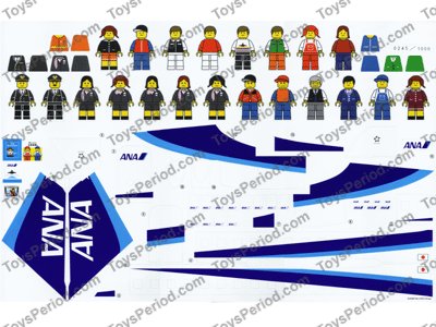LEGO Sets with Part 7893.2stk01 Sticker Sheet for Set 7893-2 - ANA (35841)