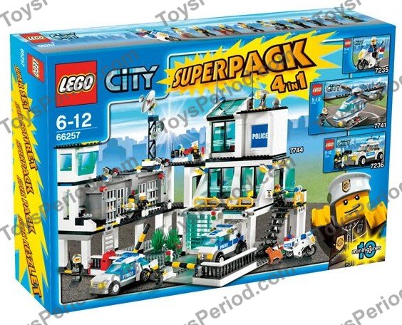 LEGO 66257 City Super Pack 4 in 1 Set Parts List