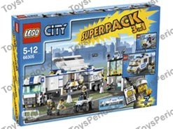 LEGO 66305 City Super Pack 3 in 1 (7235, 7245, 7743) Set Parts List
