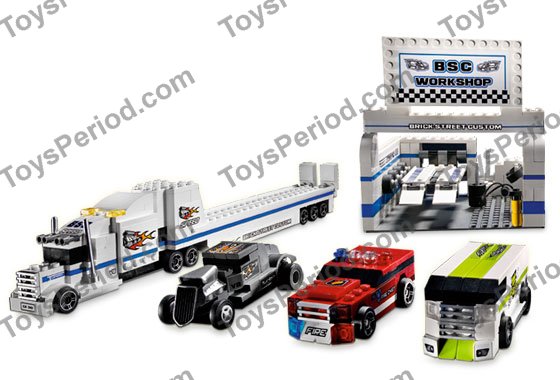 LEGO 8154 Brick Street Customs Instructions and Parts List