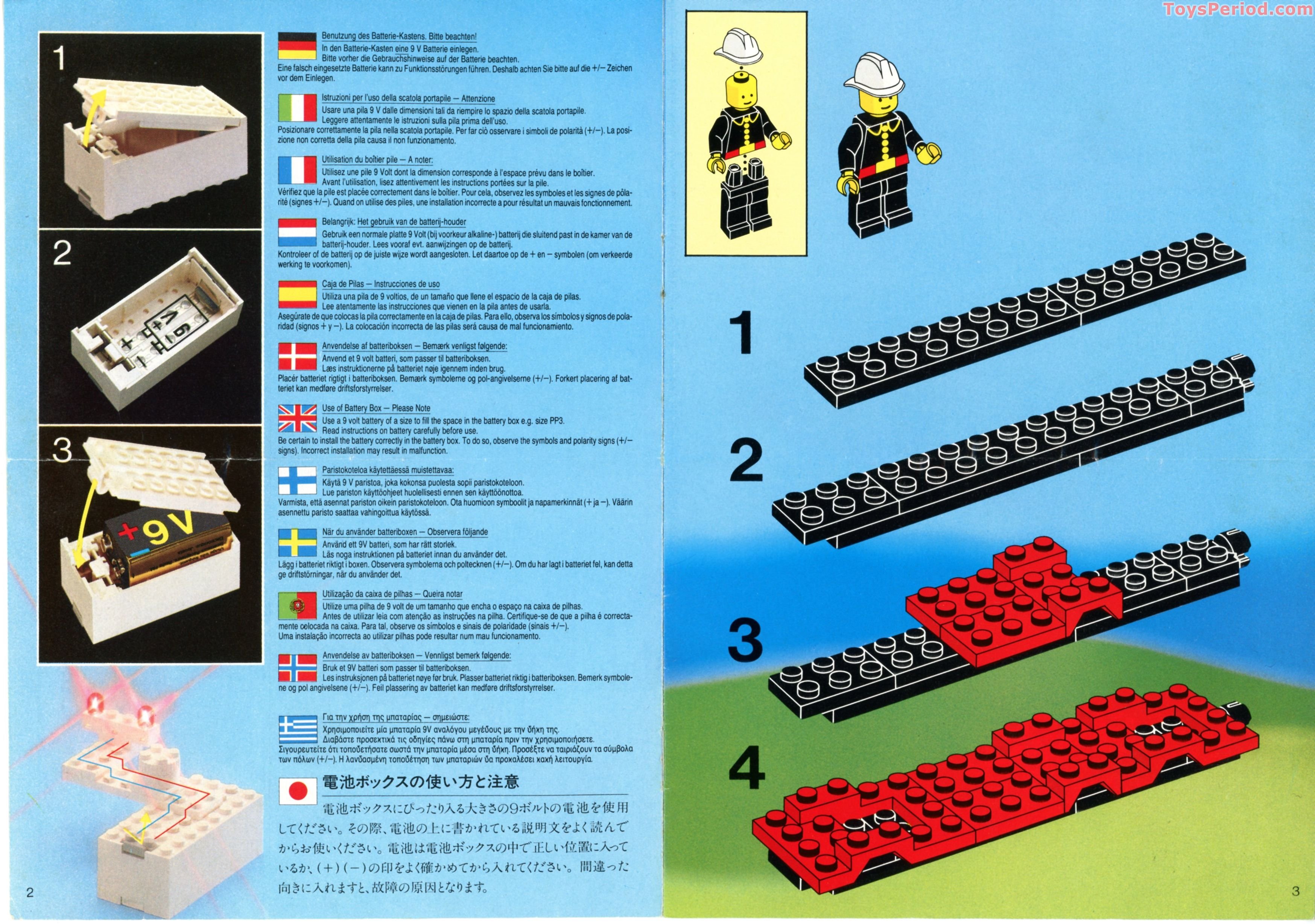 LEGO 6480 Light and Sound Hook and Ladder Truck Instructions and Parts List