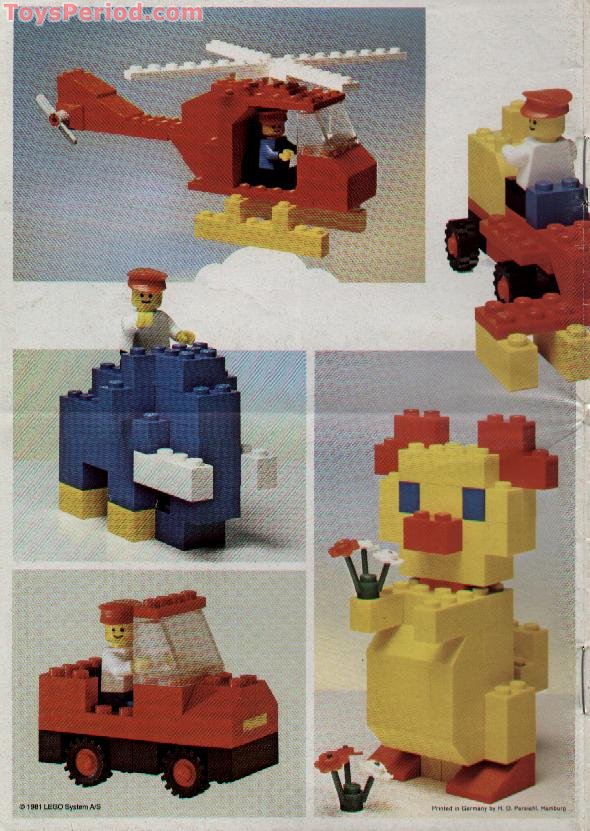 LEGO 555-2 Universal Building Set Instructions and Parts List