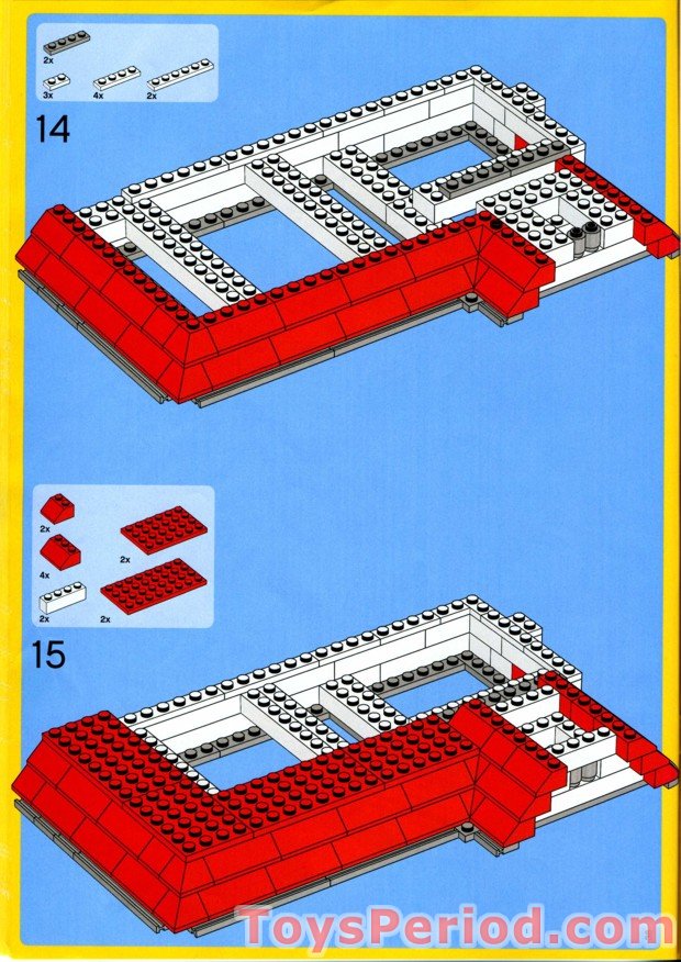 LEGO 4956 House Instructions and Parts List