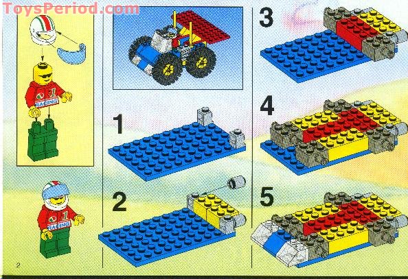 LEGO 4222 Challenger Set 300 Instructions and Parts List