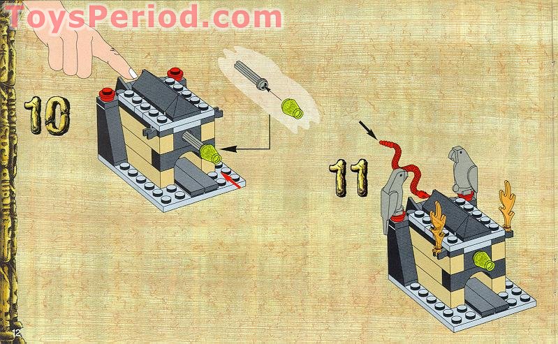 LEGO 5919 Treasure Tomb Instructions and Parts List