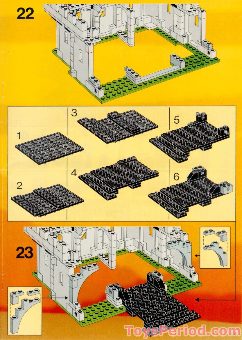 LEGO 6074 Black Falcon's Fortress Instructions and Parts List