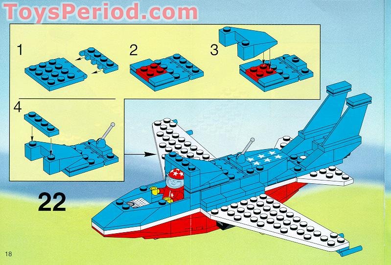 LEGO 6331 Patriot Jet Instructions and Parts List