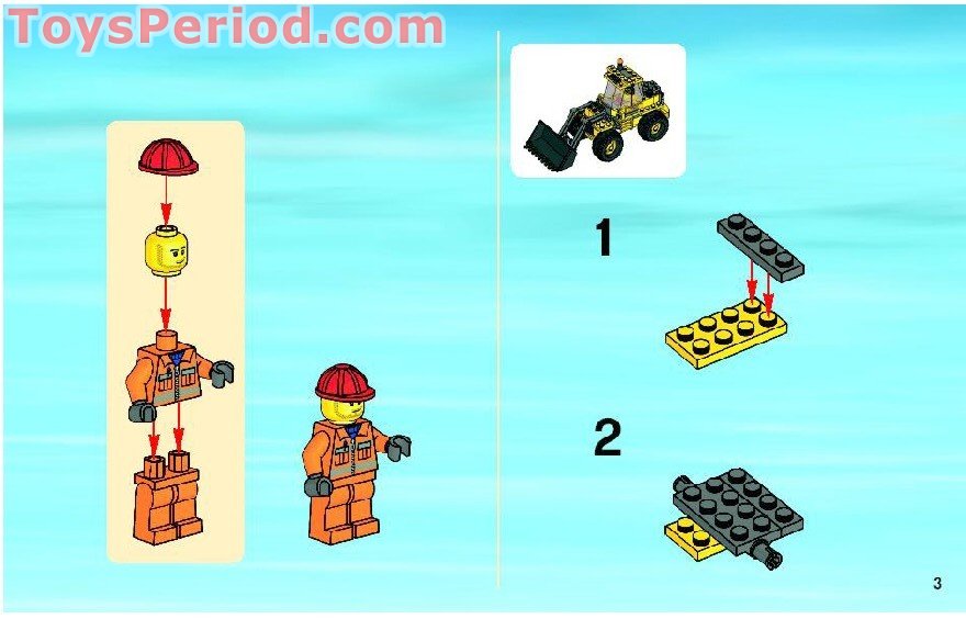 LEGO 7630 Front-End Loader Instructions and Parts List