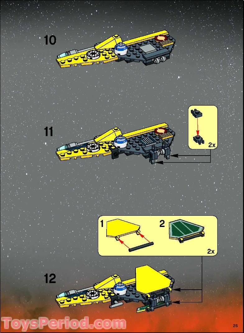 LEGO 7283 Ultimate Space Battle Instructions and Parts List