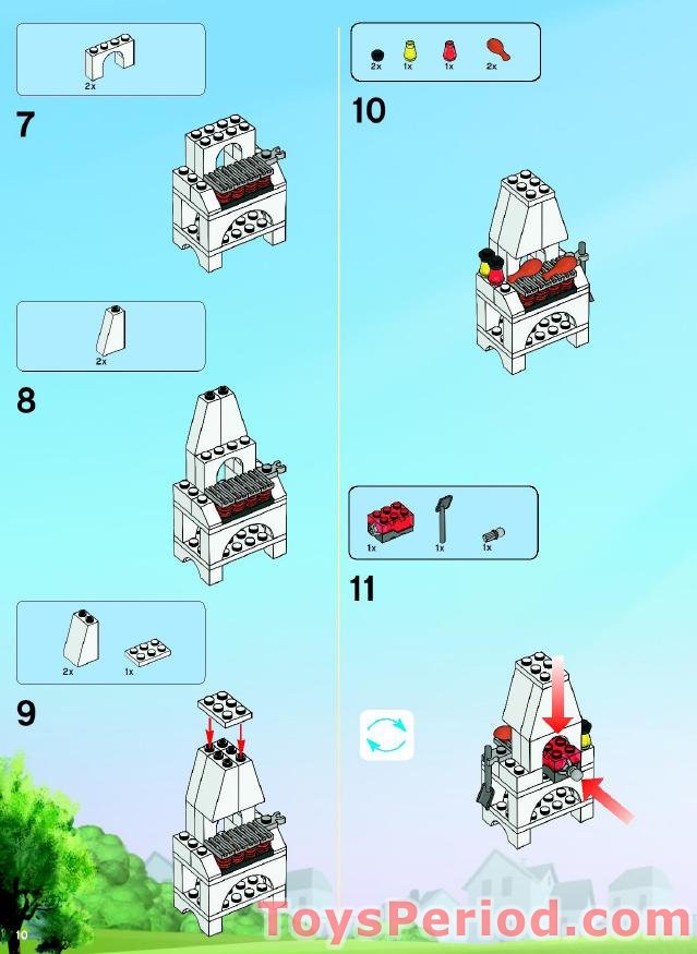 LEGO 7586 Sunshine Home Instructions and Parts List