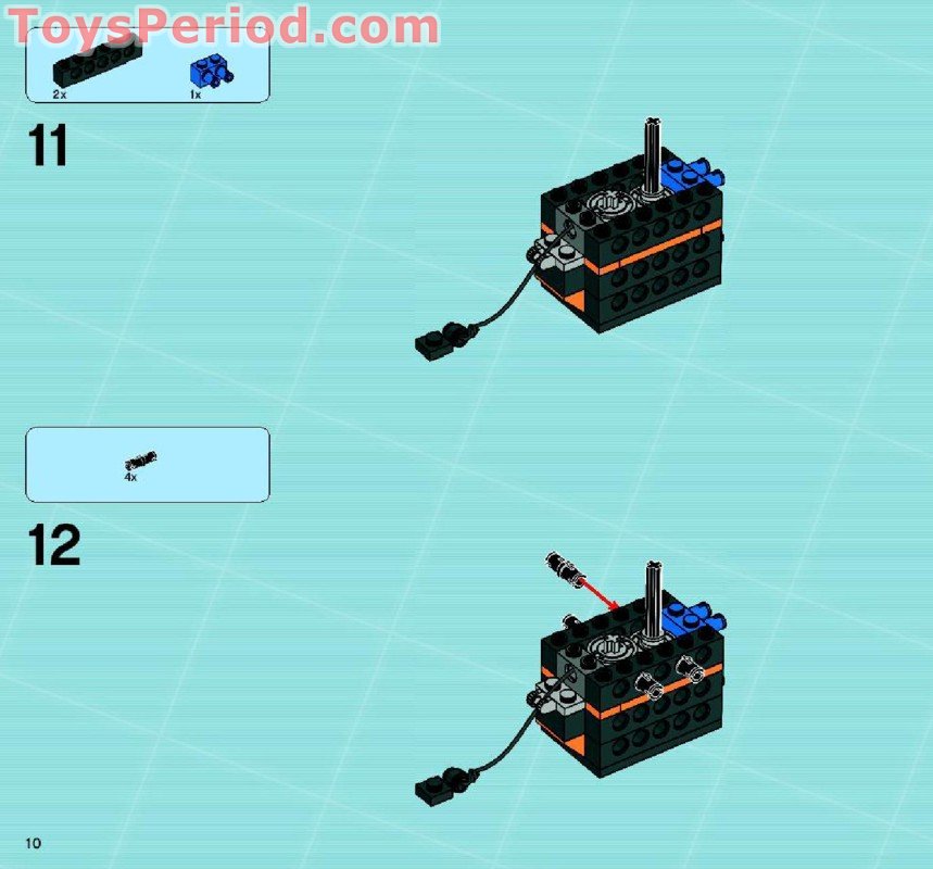 LEGO 8634 Mission 5: Turbocar Chase Instructions and Parts List