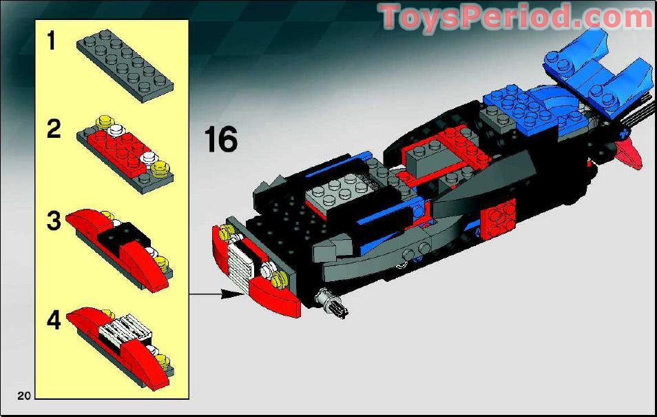 LEGO 8669 Fire Spinner 360 Instructions and Parts List