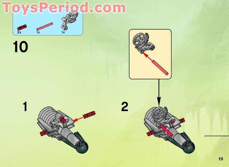 LEGO 8688 Toa Gali Instructions and Parts List