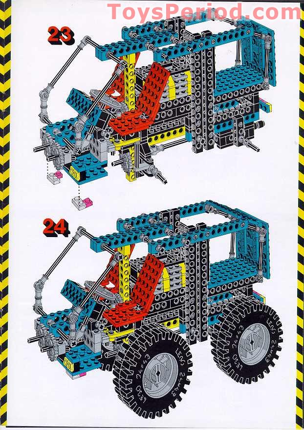 LEGO 8859 Tractor Instructions and Parts List