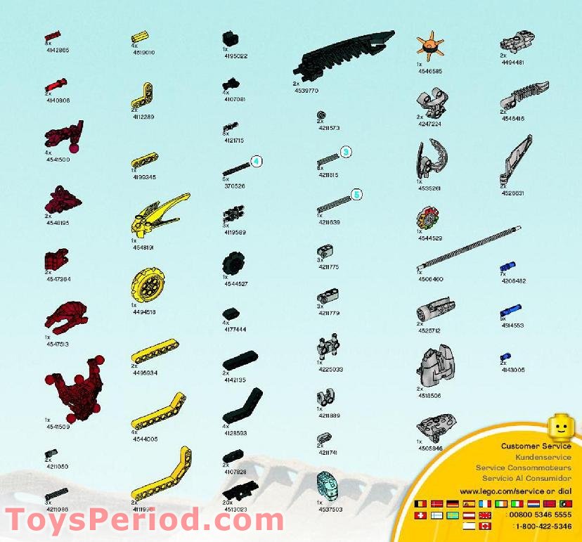 LEGO 8992 Cendox V1 Instructions and Parts List