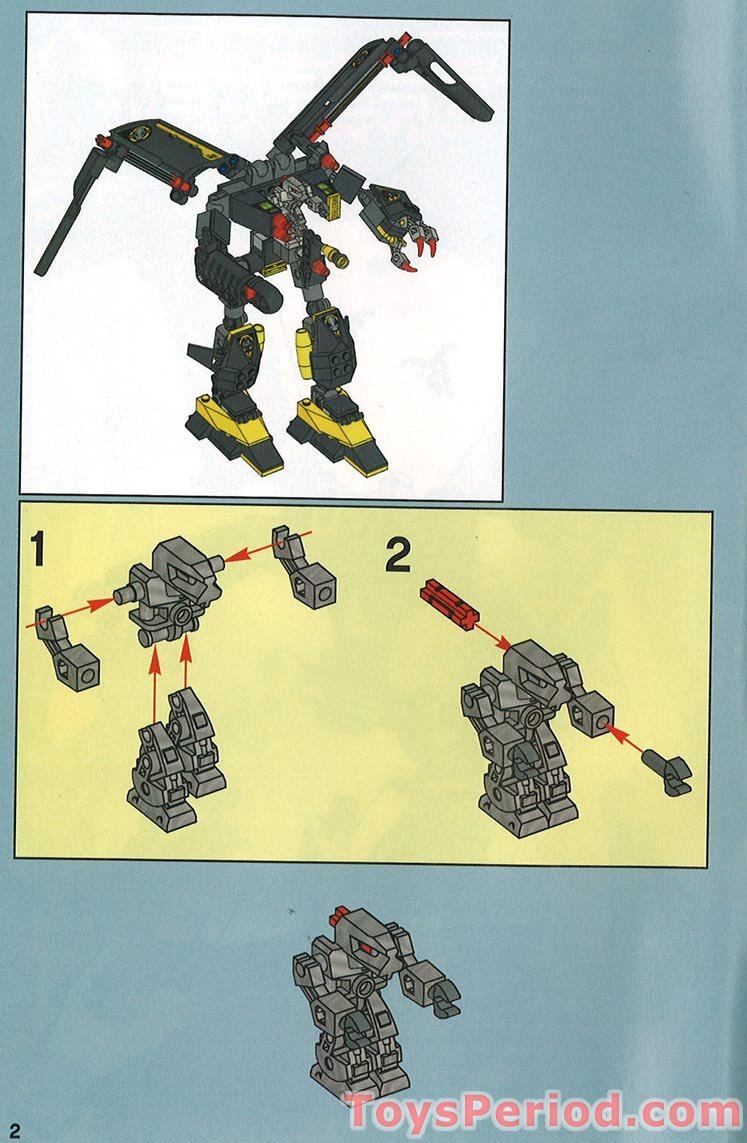 LEGO 8105 Iron Condor Instructions and Parts List
