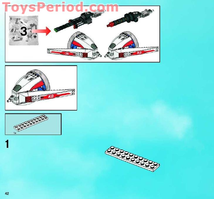 LEGO 8106 Aero Booster Instructions and Parts List