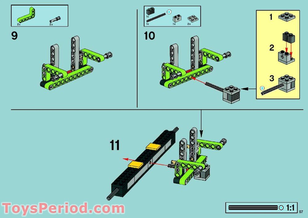 LEGO 8108 Mobile Devastator Instructions and Parts List