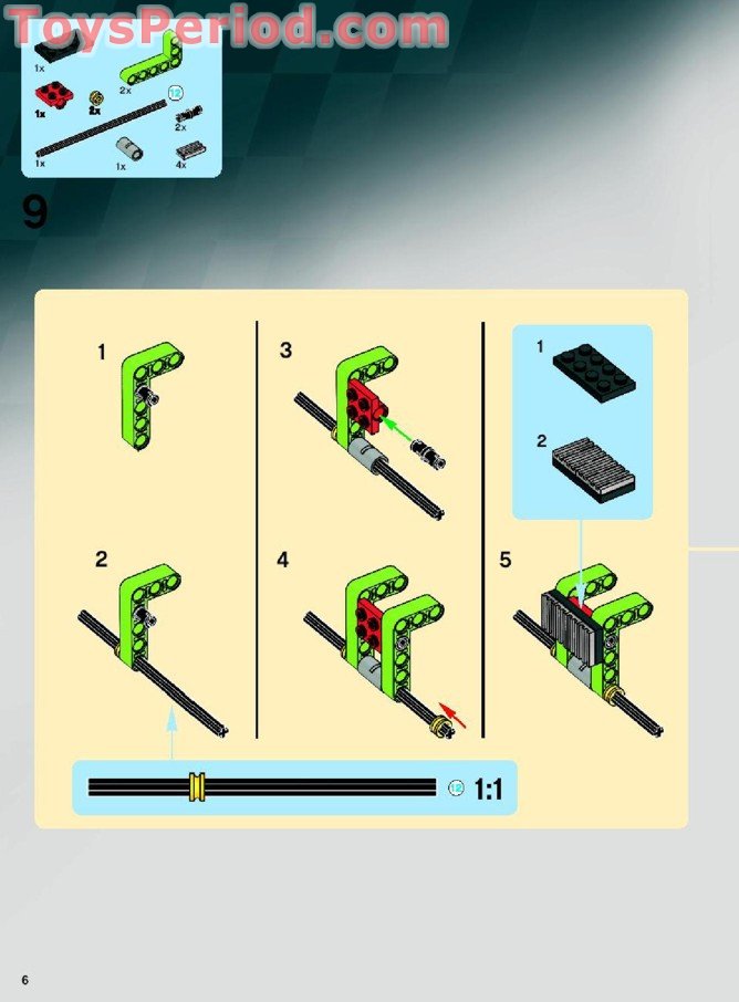 LEGO 8496 Desert Hammer Instructions and Parts List