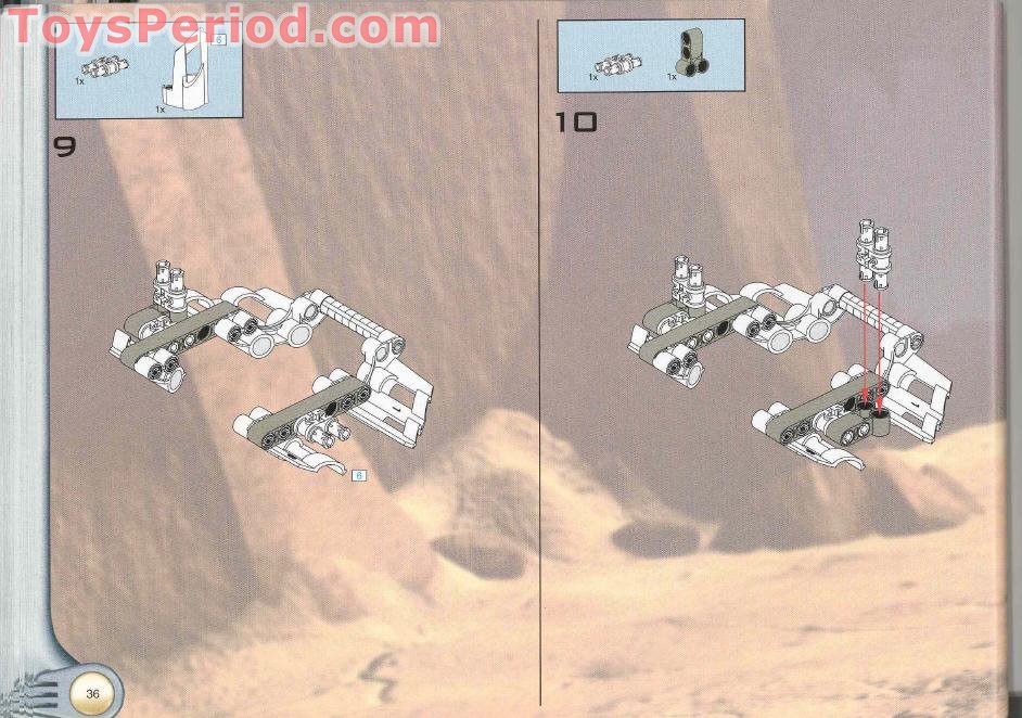 LEGO 8539 Manas Instructions and Parts List