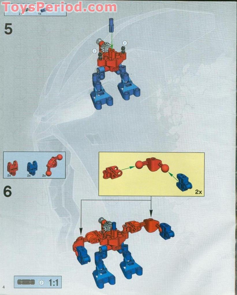 LEGO 8595 Takua and Pewku Instructions and Parts List