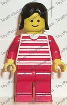 LEGO Sets with Minifigure trn010 Horizontal Lines Red - Red Arms - Red ...