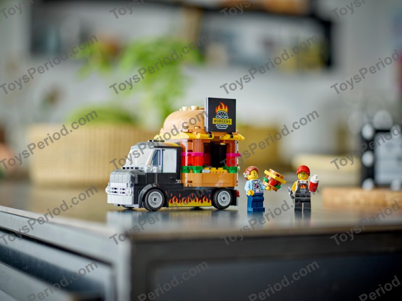 LEGO 60404 Burger Truck Set Parts List