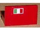 LEGO Sets with Part 4865pb12 Panel 1 x 2 x 1 with Italian Flag on Red ...