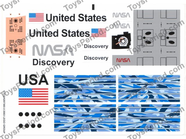 LEGO Sets with Part 7470stk01 Sticker Sheet for Set 7470 - Space ...