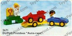 LEGO 2671 Duplo Racing Team Set Parts List