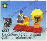 LEGO 6613 Telephone Booth Instructions and Parts List