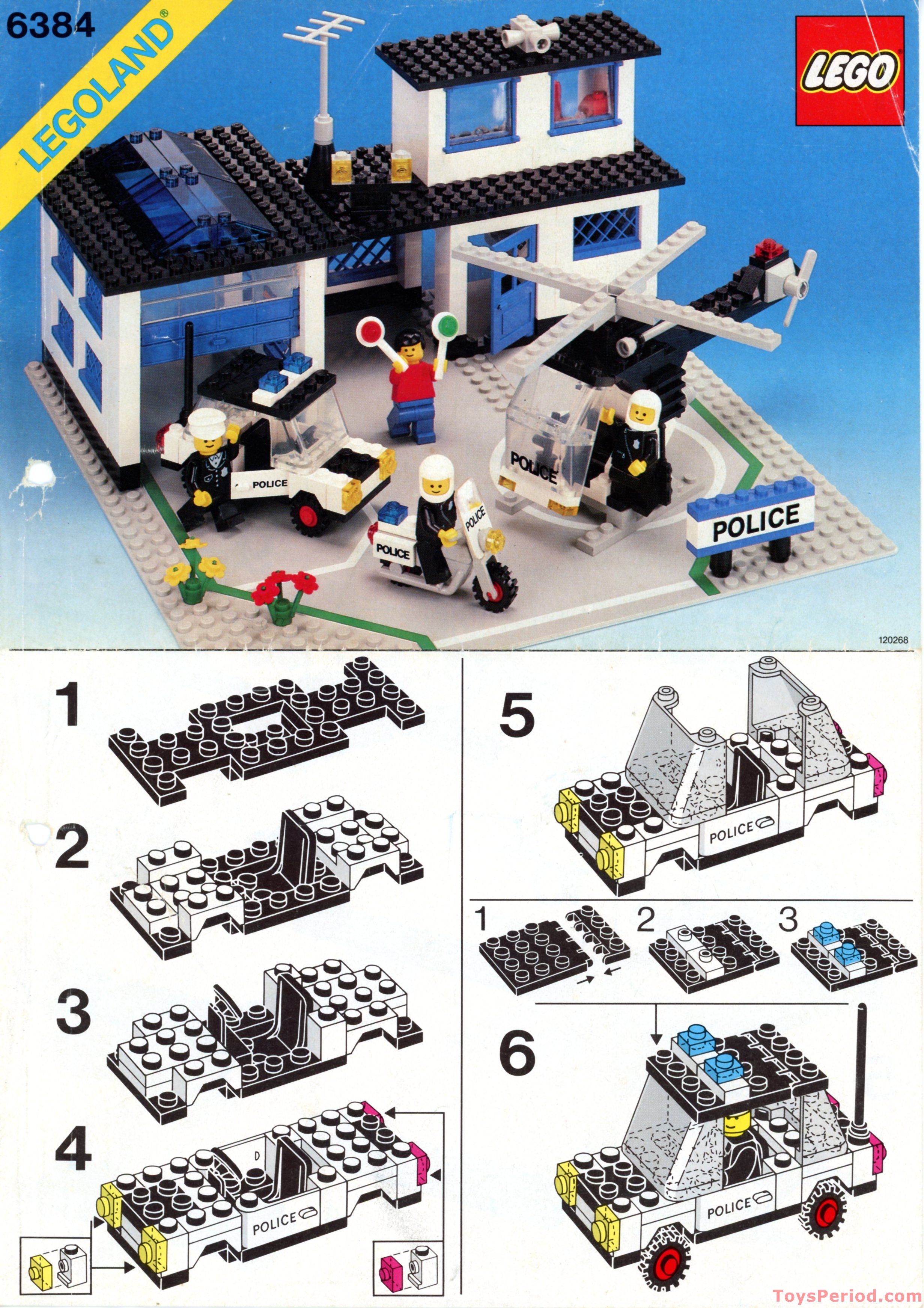 LEGO 6384 Police Station Instructions and Parts List