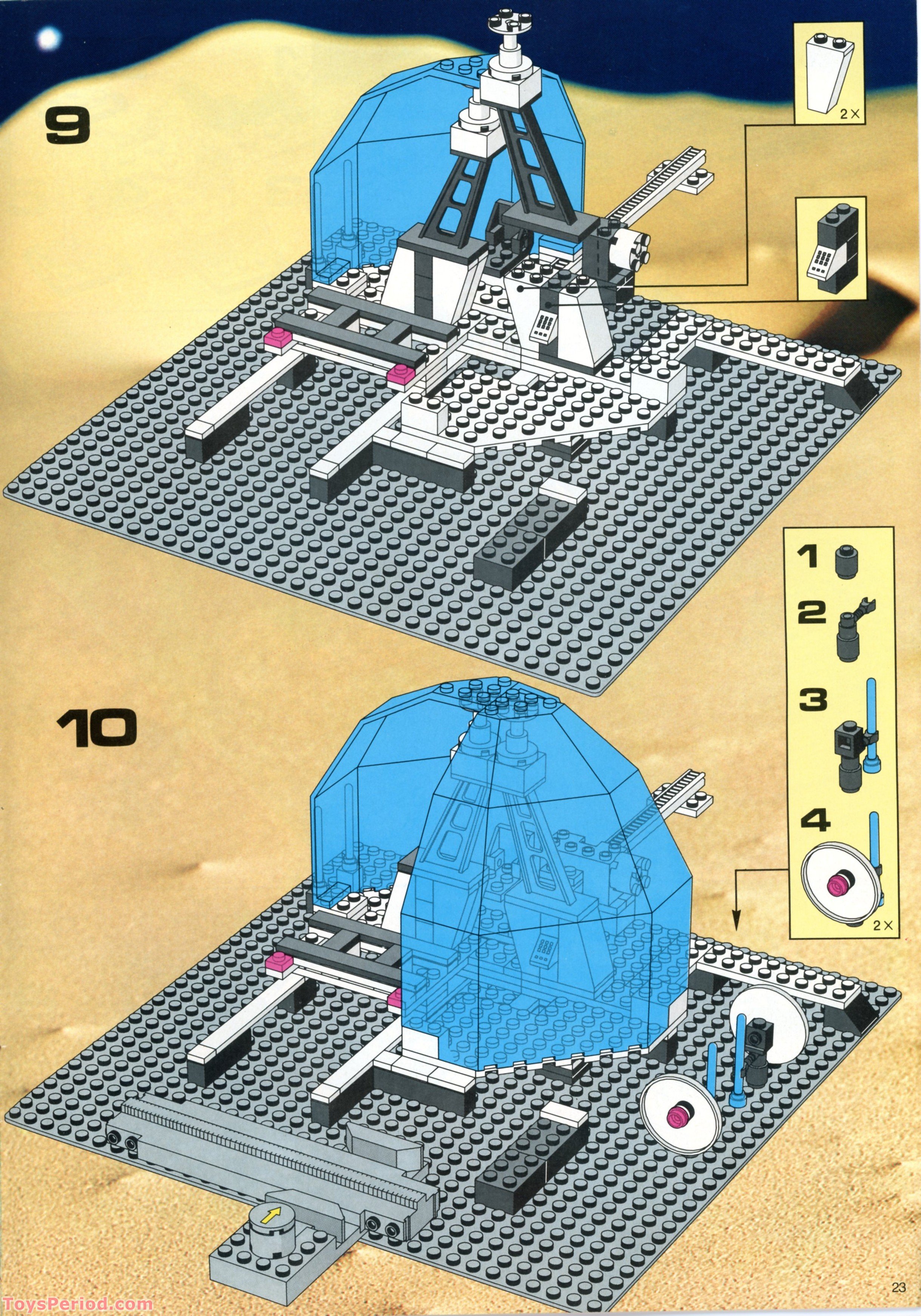 LEGO 6990 Monorail Transport System Instructions and Parts List