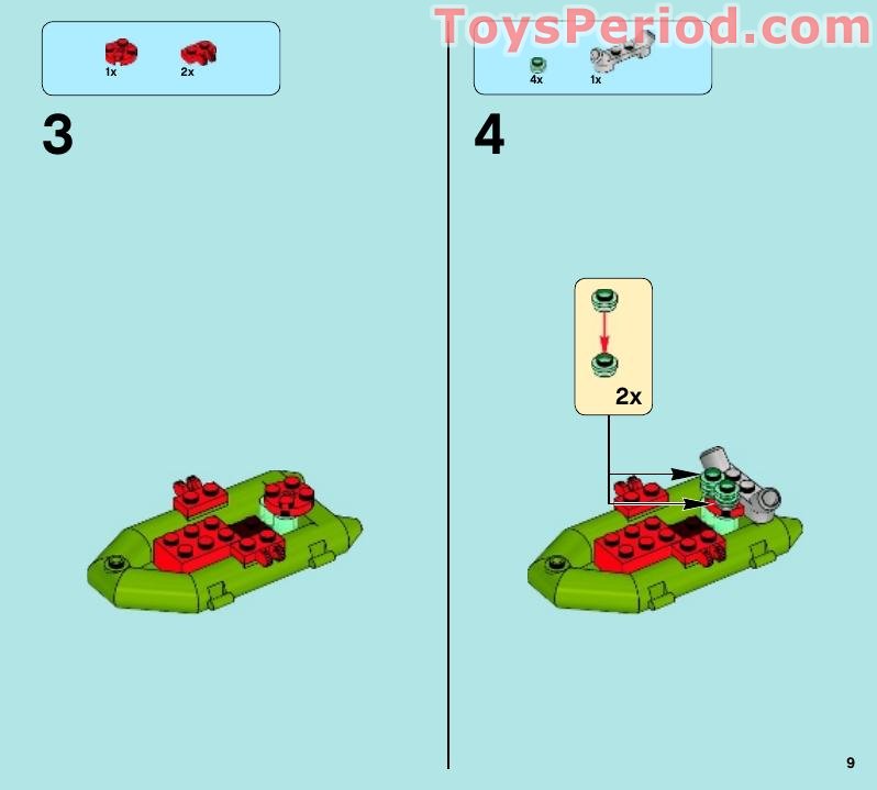 LEGO 70006 Cragger's Command Ship Instructions and Parts List