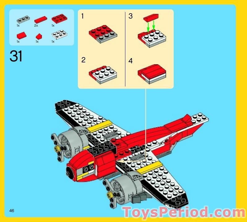 LEGO 7292 Propeller Adventures Instructions and Parts List