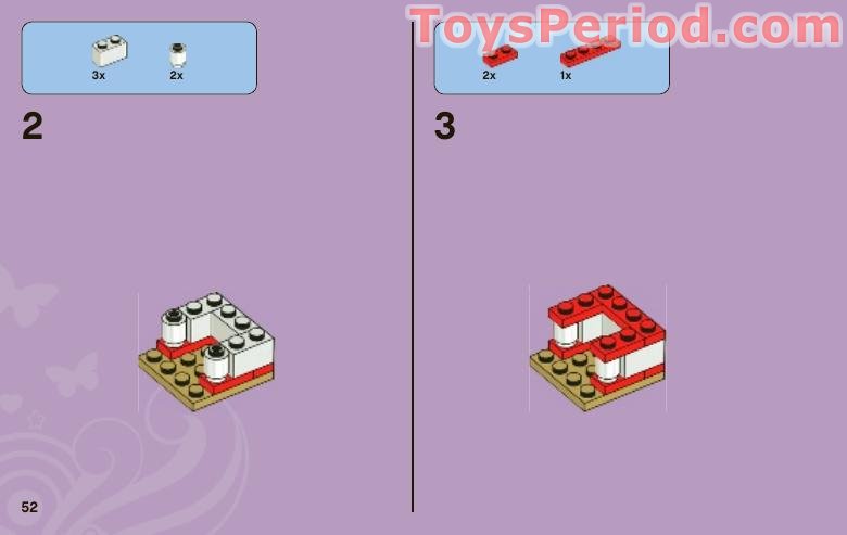 LEGO 3065 Olivia's Tree House Instructions and Parts List