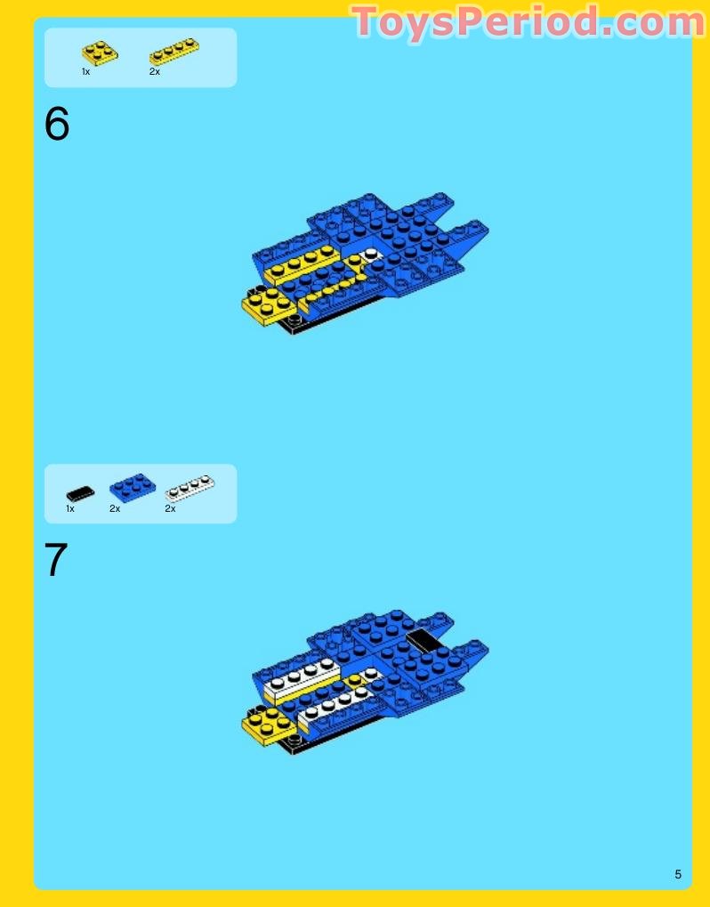 LEGO 31011 Aviation Adventures Instructions and Parts List