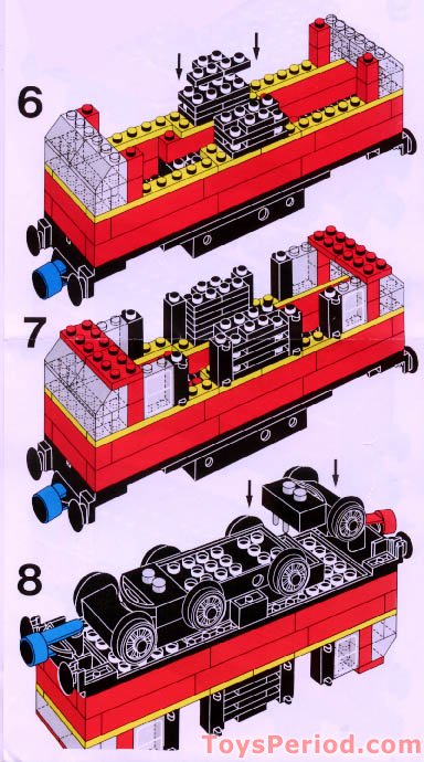 LEGO 727 12v Locomotive Instructions and Parts List
