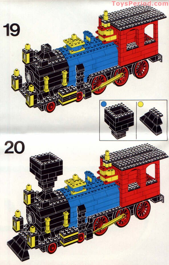 LEGO 396-1 Thatcher Perkins Locomotive Instructions and Parts List