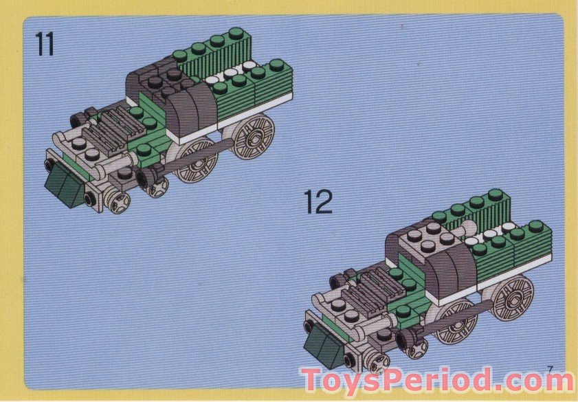 LEGO 4837 Mini Trains Instructions and Parts List