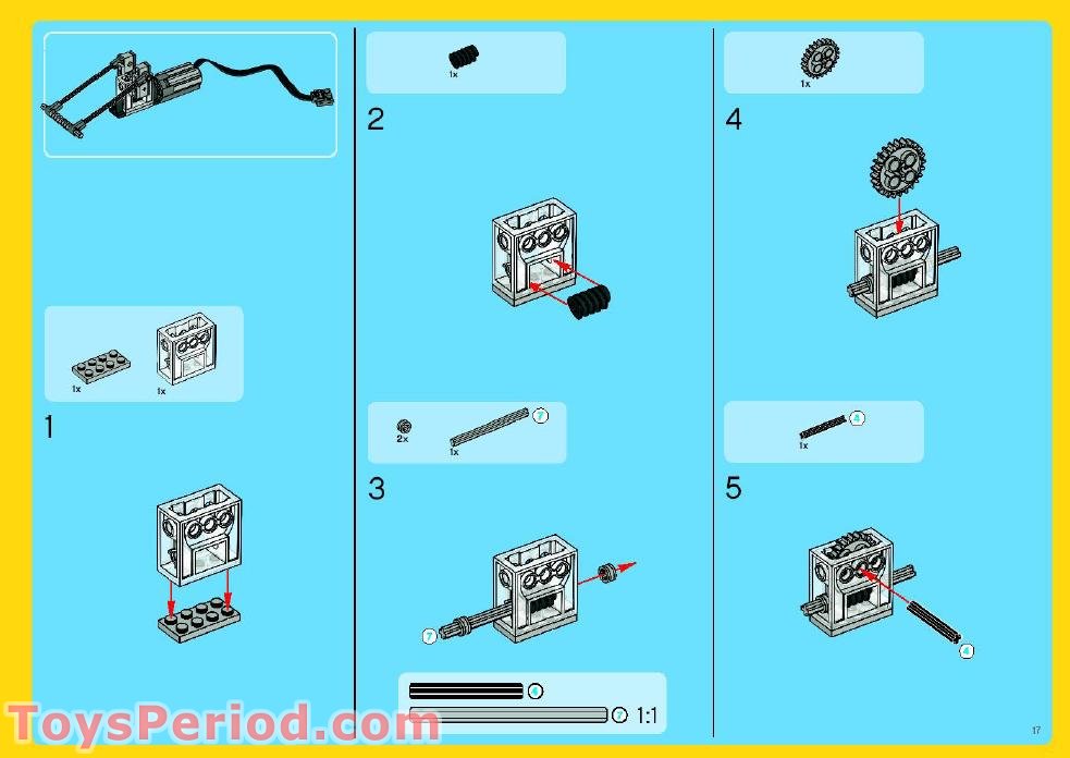 LEGO 4957 Ferris Wheel Instructions and Parts List