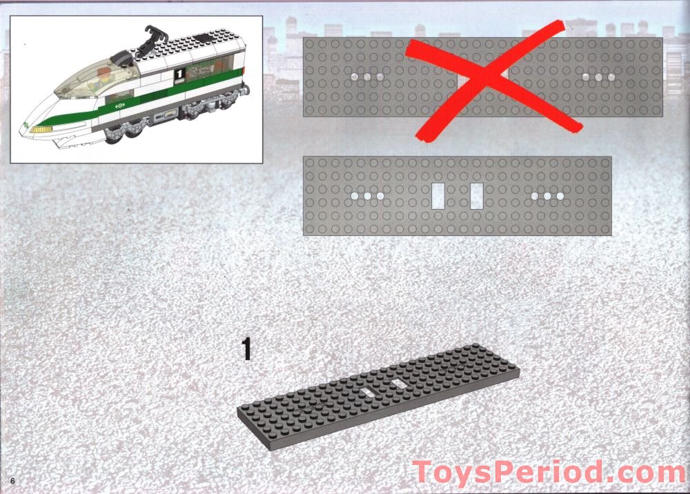 LEGO 4511 High Speed Train Instructions and Parts List