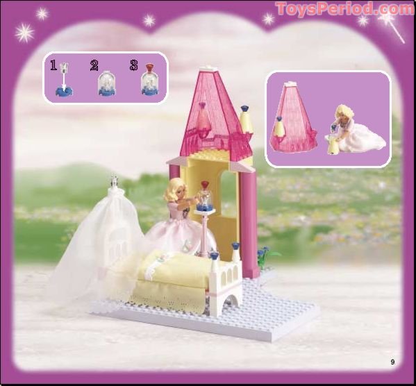 LEGO 5805 Princess Rosaline's Room Instructions and Parts List