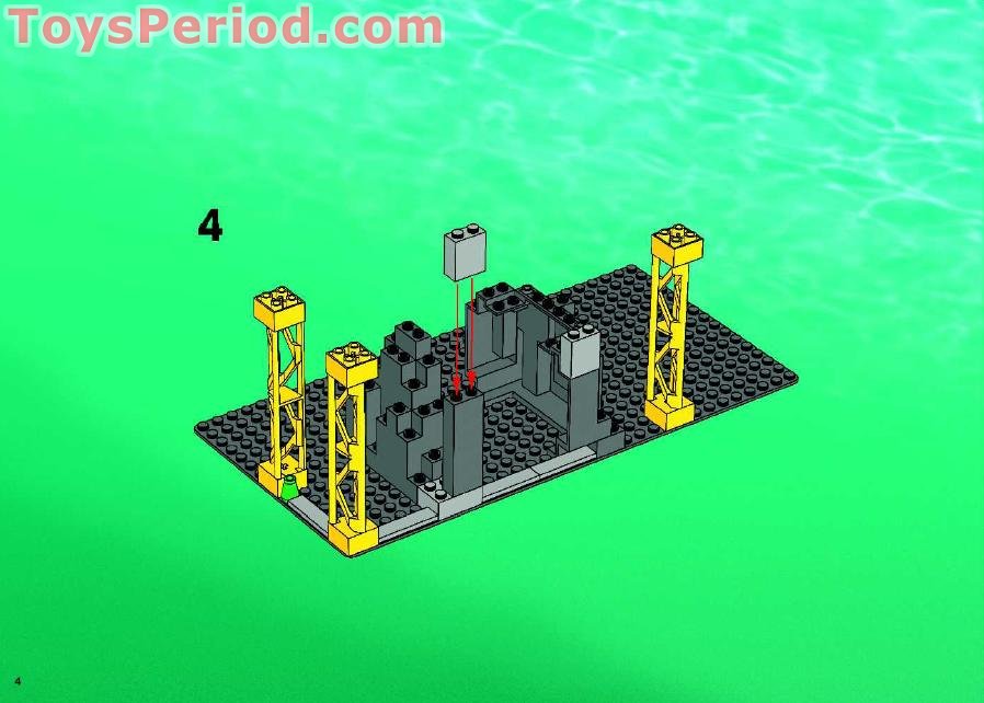 LEGO 7775 Aquabase Invasion Instructions and Parts List