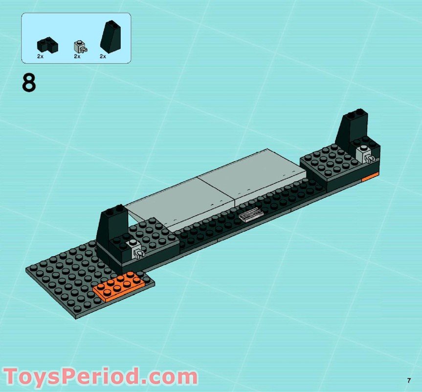 LEGO 8634 Mission 5: Turbocar Chase Instructions and Parts List
