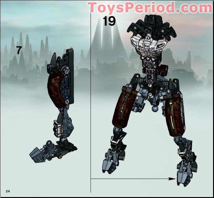 LEGO 8811 Toa Lhikan and Kikanalo Instructions and Parts List