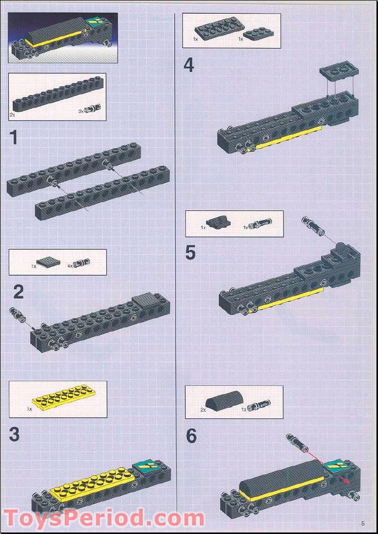 LEGO 8257 Cyber Strikers Instructions and Parts List
