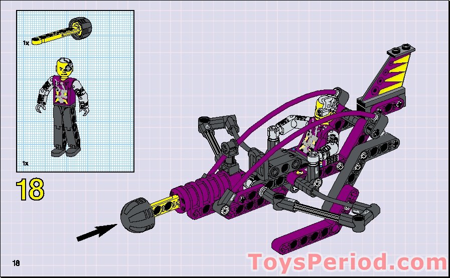 LEGO 8268 Scorpion Attack Instructions and Parts List
